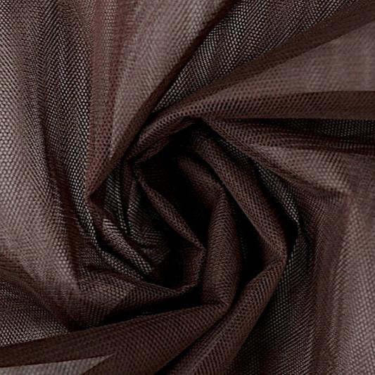 Brun flamskyddad styv tyll | Tyger & Textil – G&M Sverige