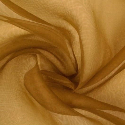 Senapsgul organza – lätt & transparent | Tyger & Textil – G&M Sverige